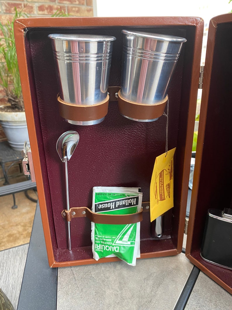Vintage Portable Travel Bar With Accessories Mini Bar MCM | Etsy