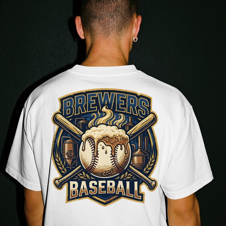 Brewers Baseball Svg Png , Vintage Baseball Team Design, Sport Fan Art ...