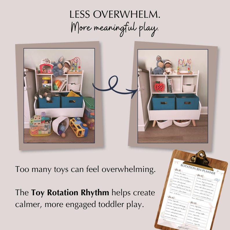 Toy Rotation Printable System | Toddler Playroom Organization Planner ...