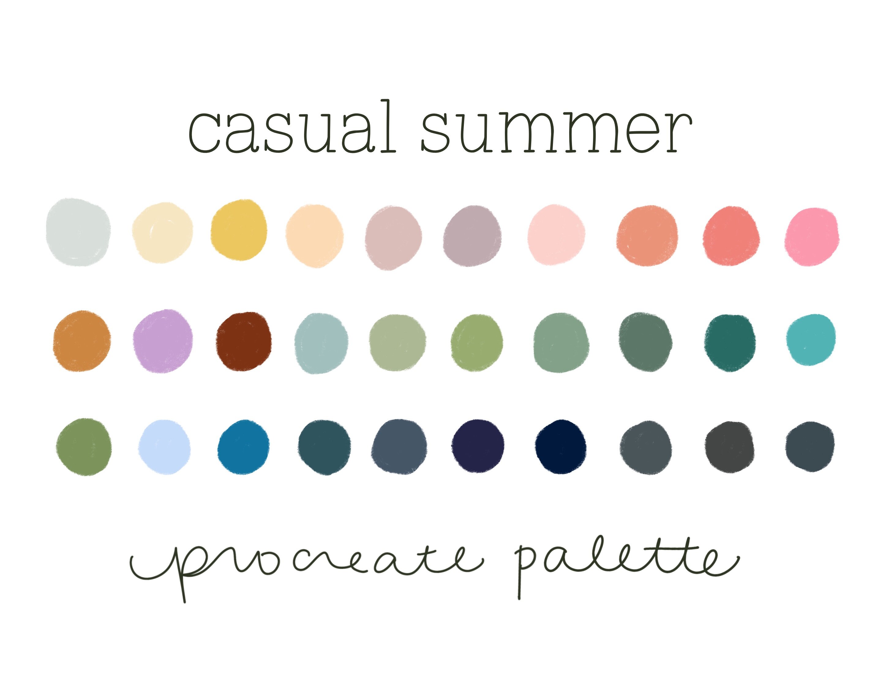 Procreate Color Palette Full Shop Bundle Procreate Palette | Etsy
