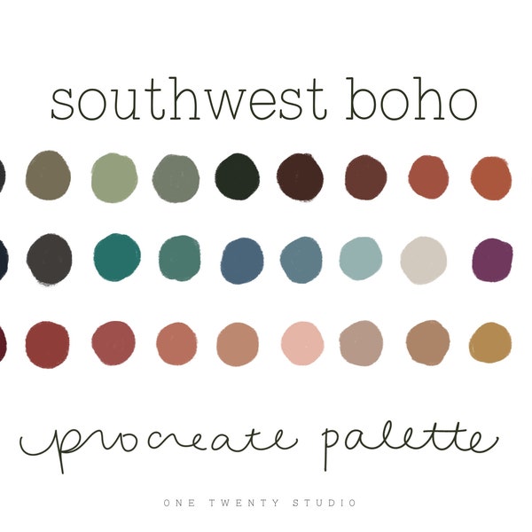 Boho Color Palette - Etsy