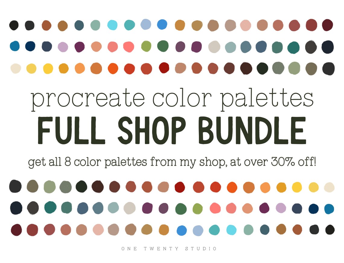 Procreate Color Palette Full Shop Bundle Procreate Palette | Etsy