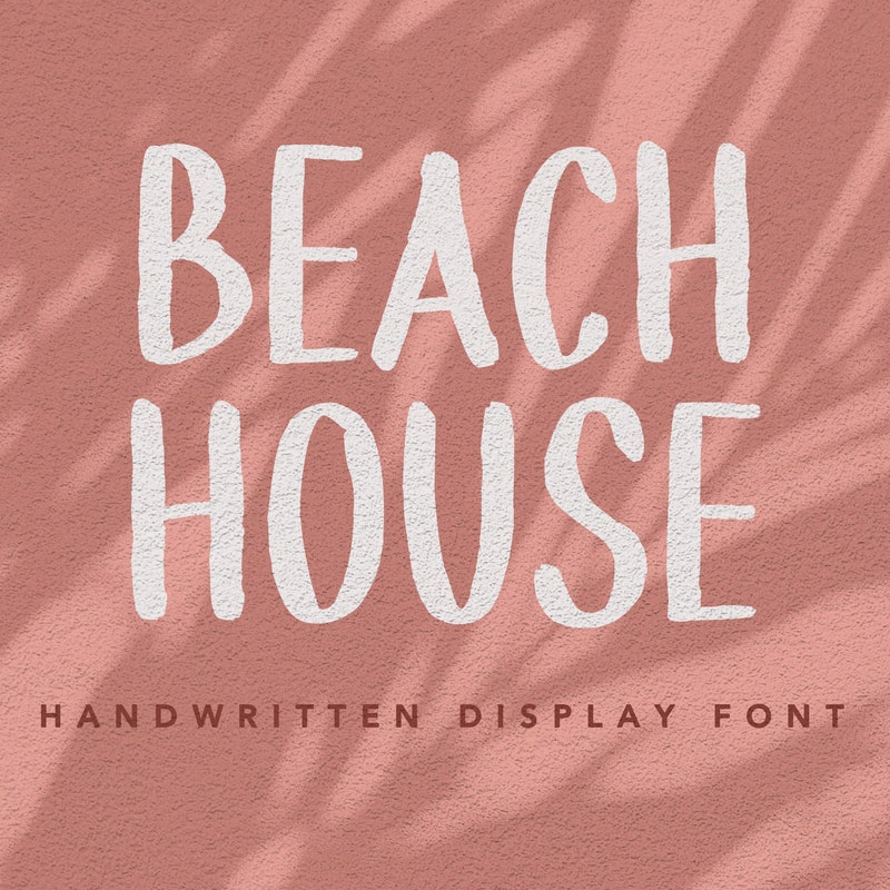 Beach Time Font - Etsy