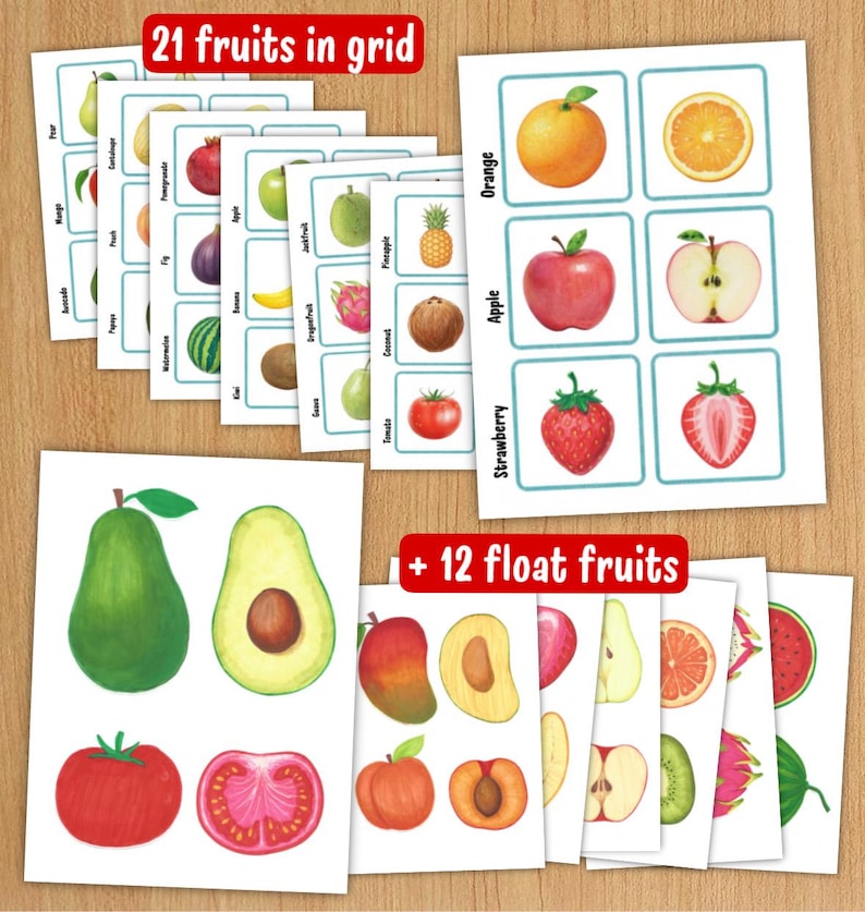 Fruits Matching in and Out | Preschool and Kindergarten Activity | PDF ...