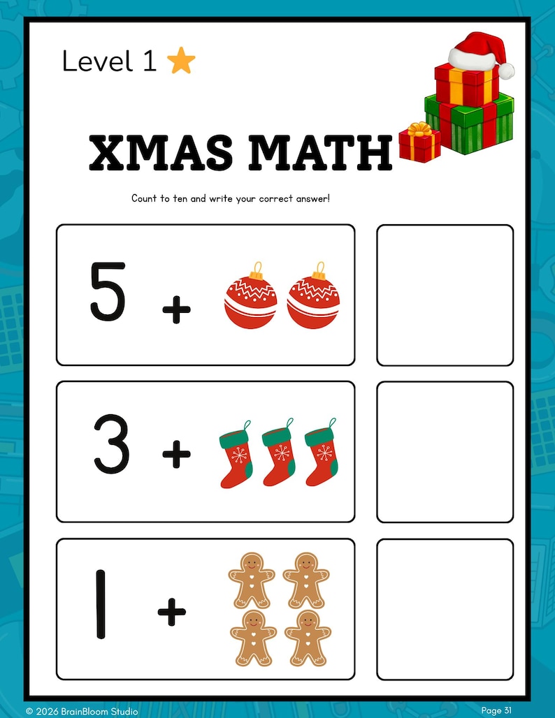 Addition Workbook for Kids Ages 4-8 – Printable Math Worksheets ...