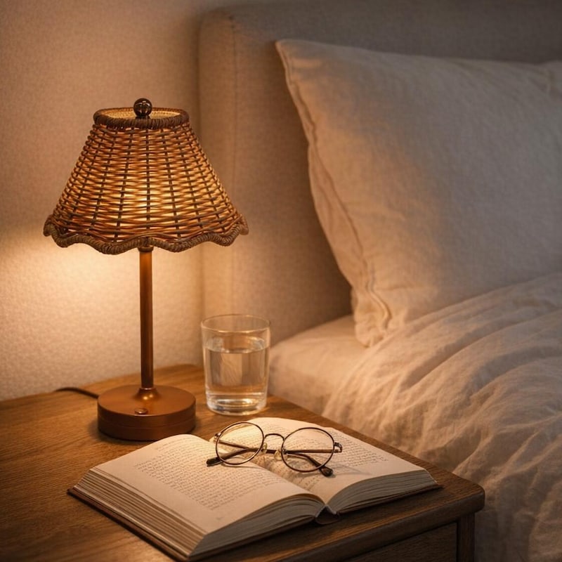 Kleine rattan lampe - Etsy.de