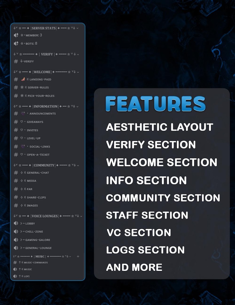 Gothic Discord Server | Dark Theme, Fully Setup (instant Access) - Etsy ...