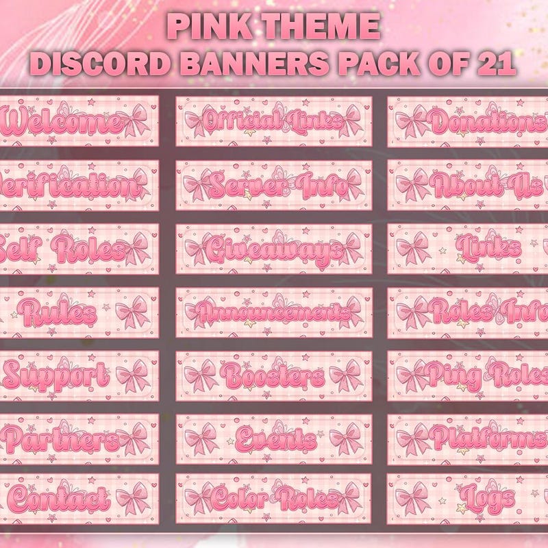 Discord Banners Pink - Etsy