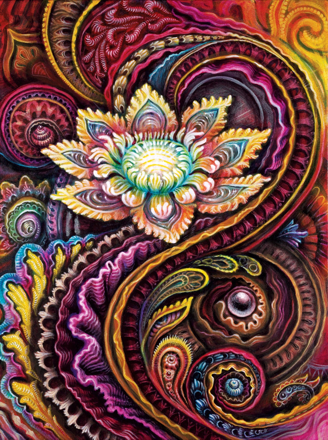 Trippy Flower Art