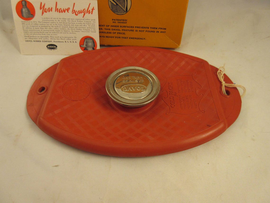 Vintage Davol Ice Cap Bag W/ Box Rubber Moulded 402 Medical Device - Etsy