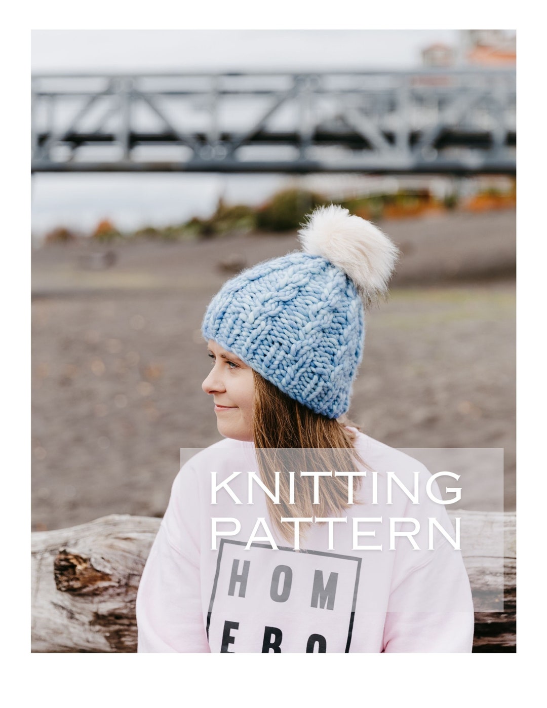 KNIT HAT PATTERN for Women Uptown Girl Easy Womens Knit - Etsy