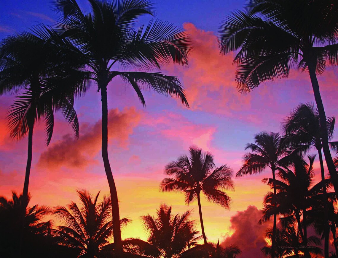 Island Sunset - Etsy