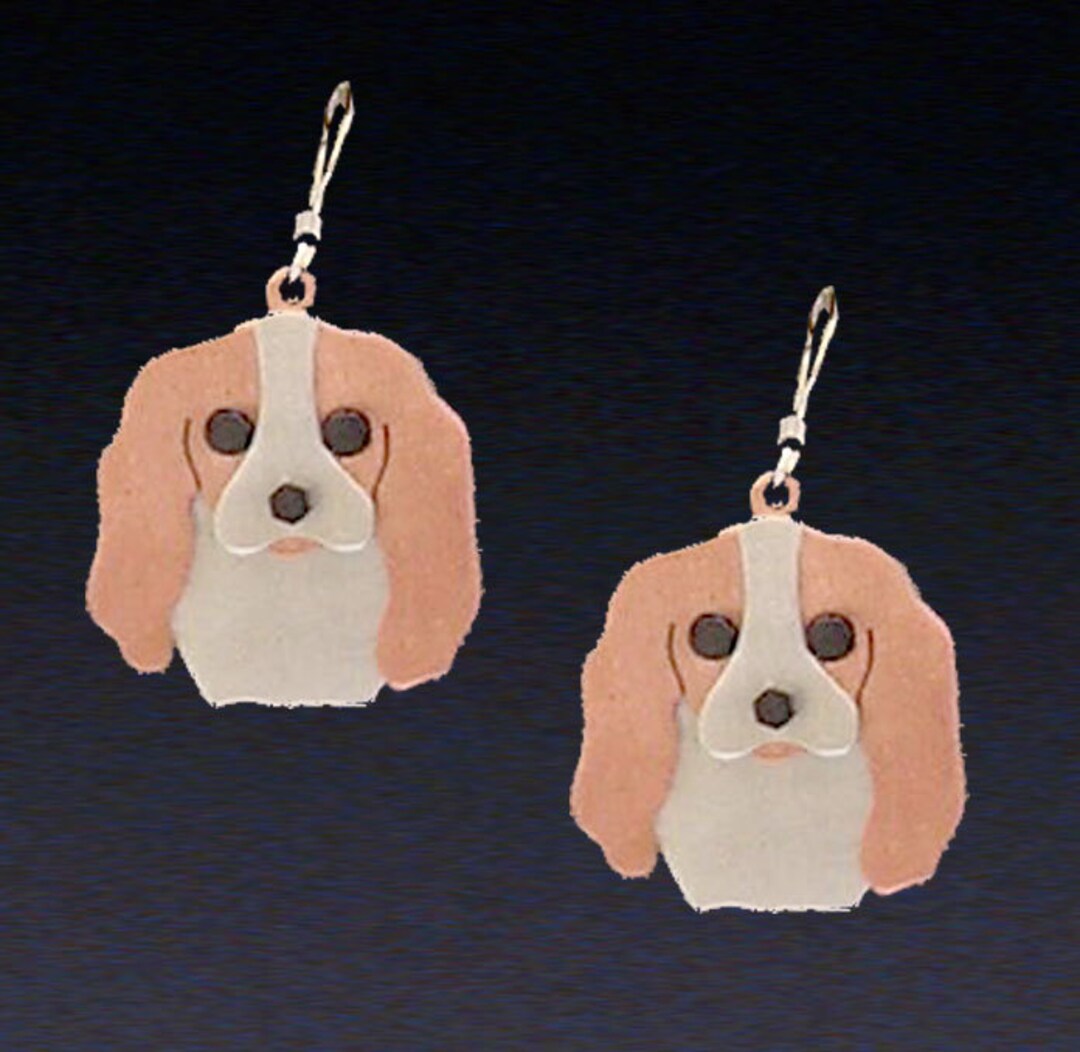 Cavalier King Charles Spaniel Jewelry - Cavalier Earrings - by Anita ...