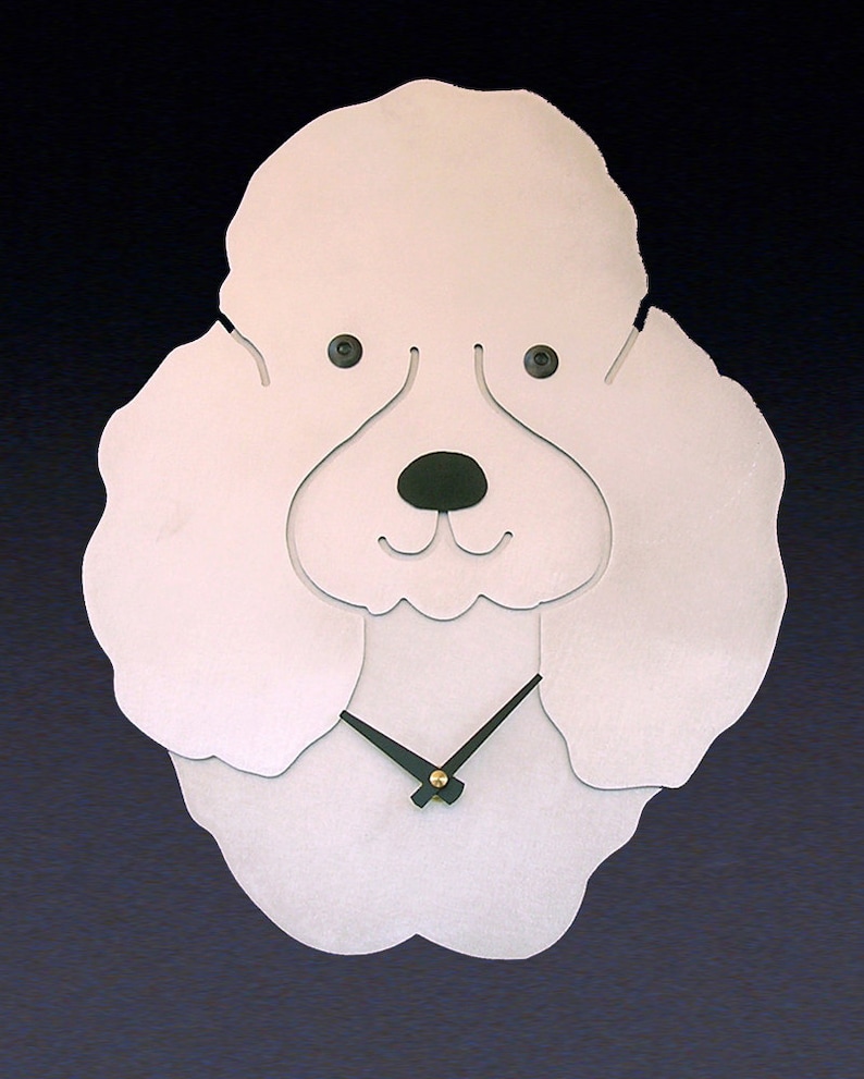Poodle Dog Art - Poodle Clock - by Anita Edwards - Etsy