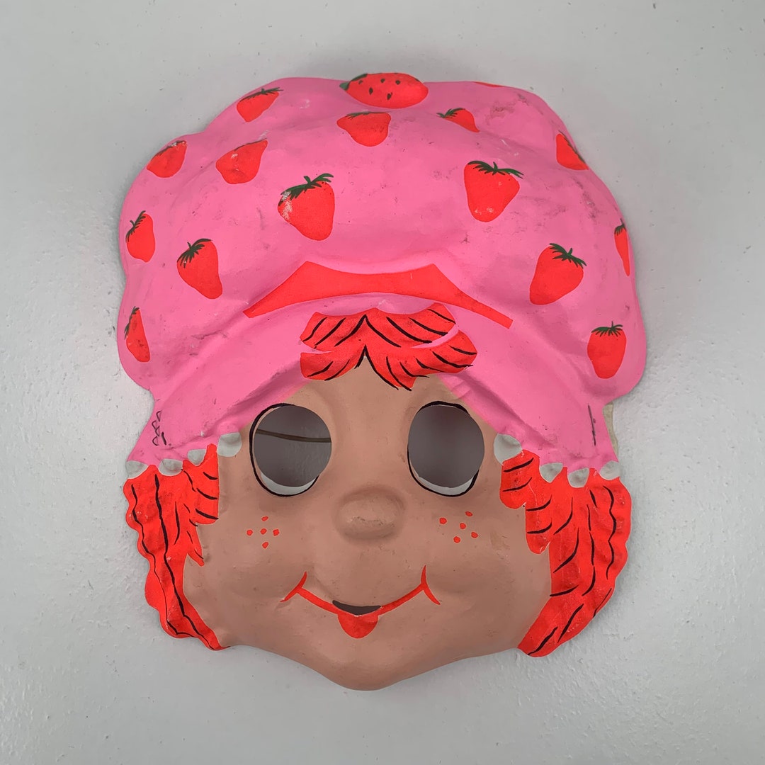 Vintage Strawberry Shortcake Child's Mask Ben Cooper 1980's AM Greeting ...