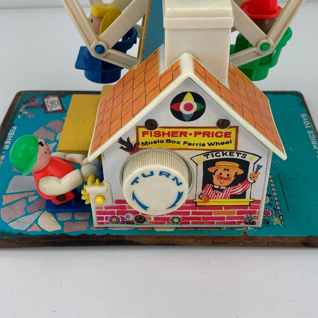 Vintage 1966-80 Fisher Price Little People Ferris Wheel 969 complete - Etsy