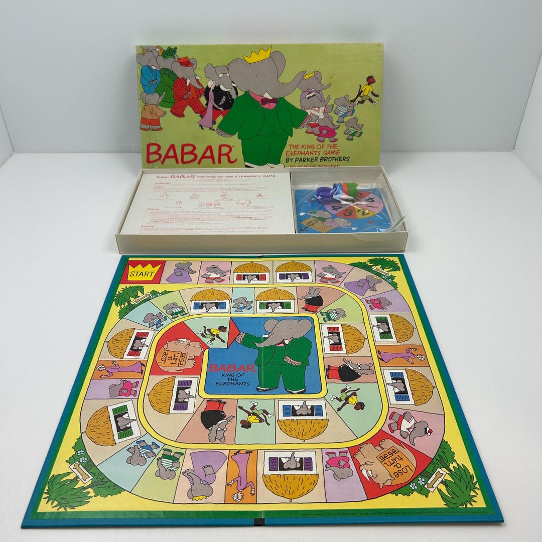 Vintage 1970's Parker Brothers Babar Game - Etsy