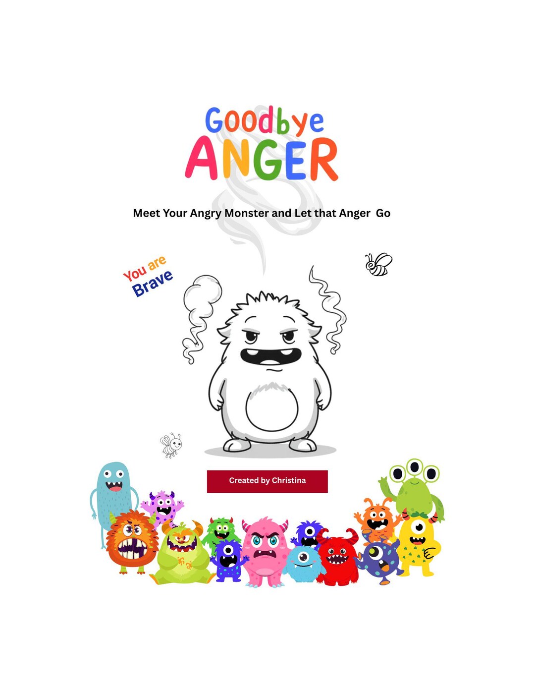 Self-regulation Coloring Book, Anger Management for Kids, Emotional ...