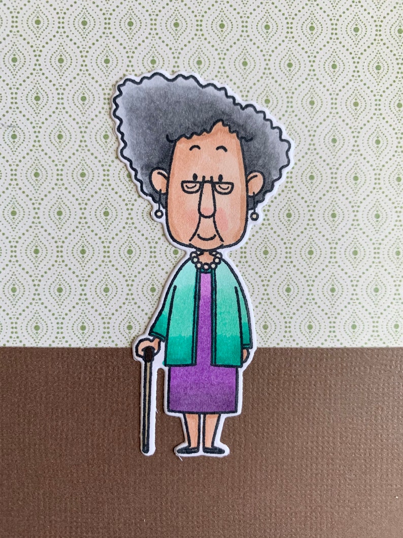 Handmade Old Lady Birthday Greeting Card Getting Older | Etsy