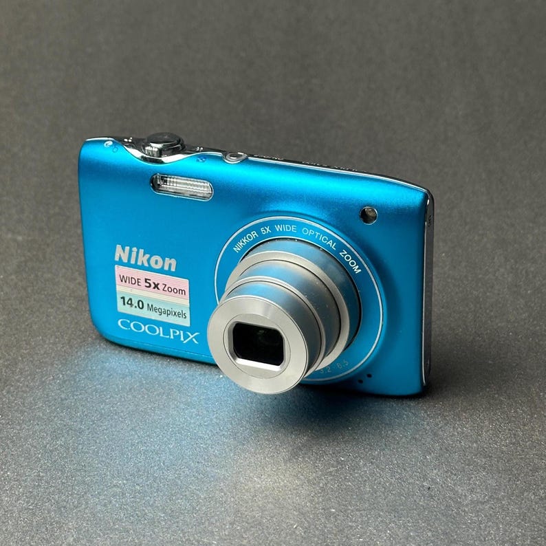 Nikon Coolpix S3100 Blue Digital Camera 14MP | Y2K Digicam | Retro ...
