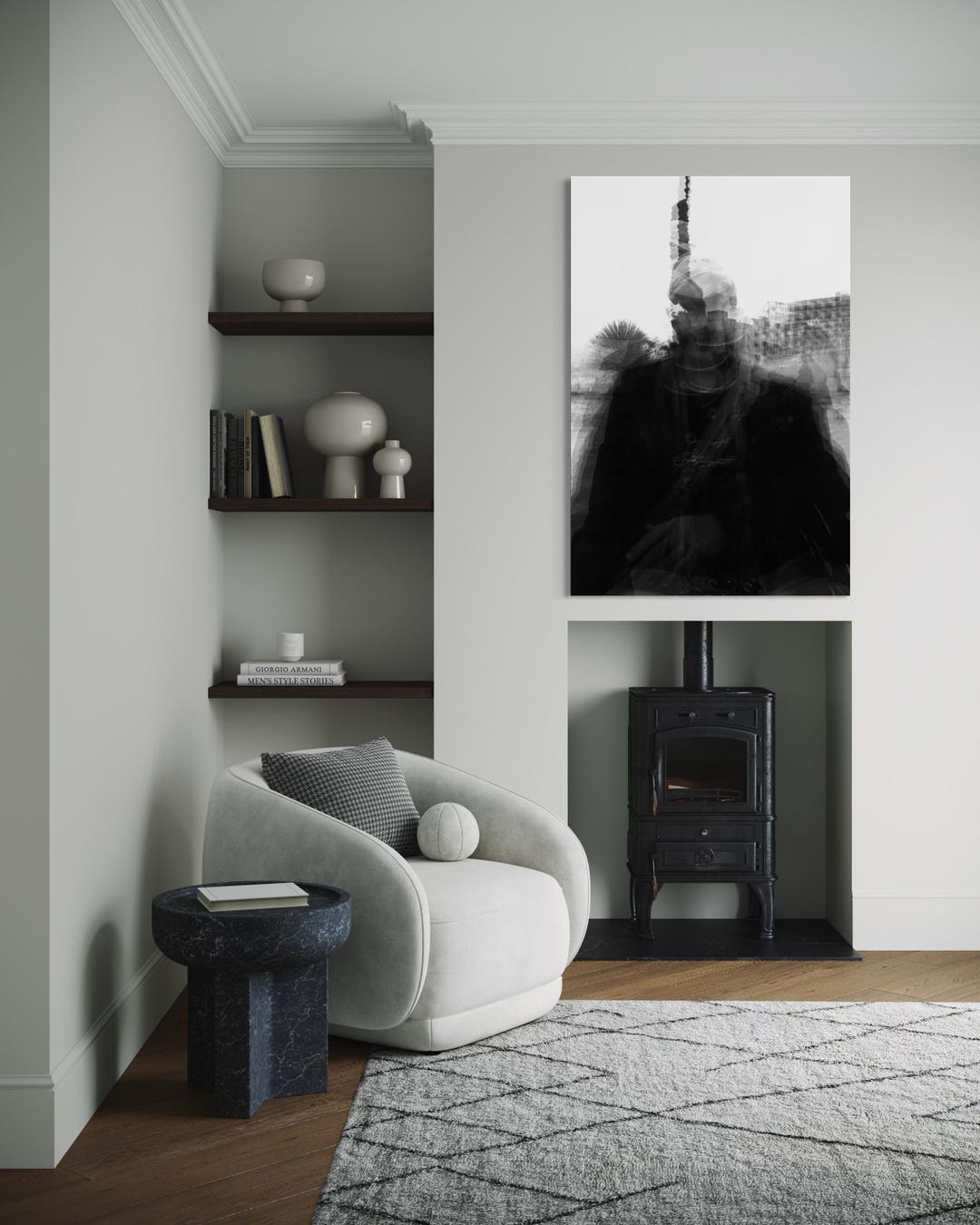 Unaligned – Abstract Black and White Photo Poster - Etsy