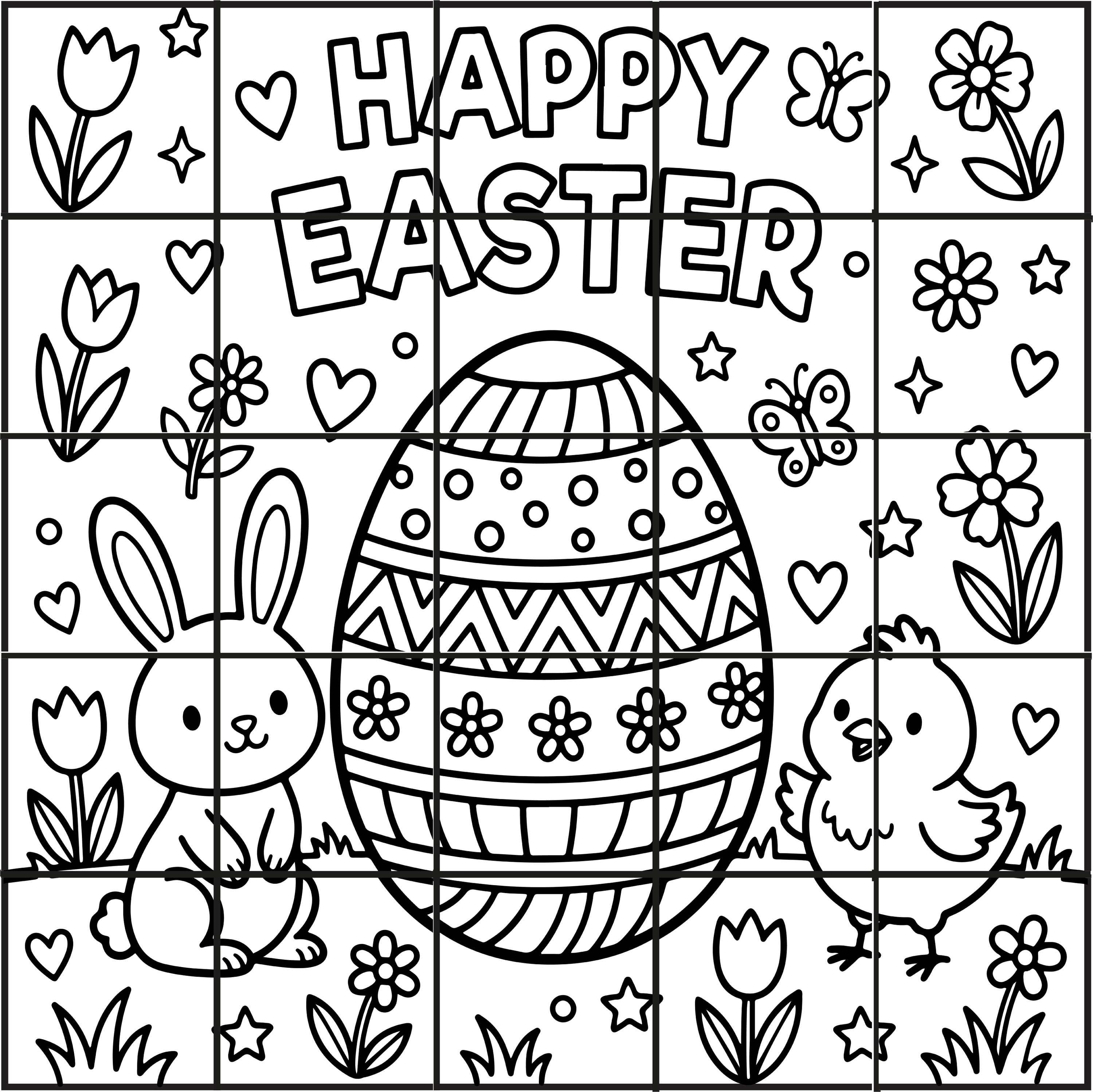 Easter Collaborative Poster Printable, Classroom Easter Activity ...