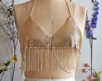 Open Back Chain Top - Etsy