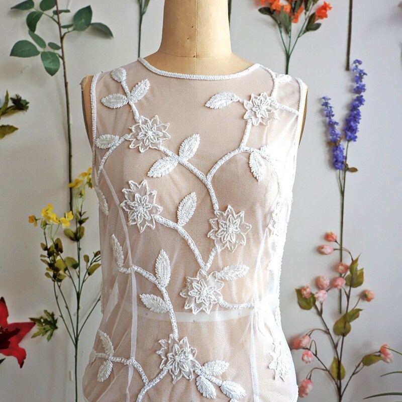 Floral Mesh Crop Top - Etsy