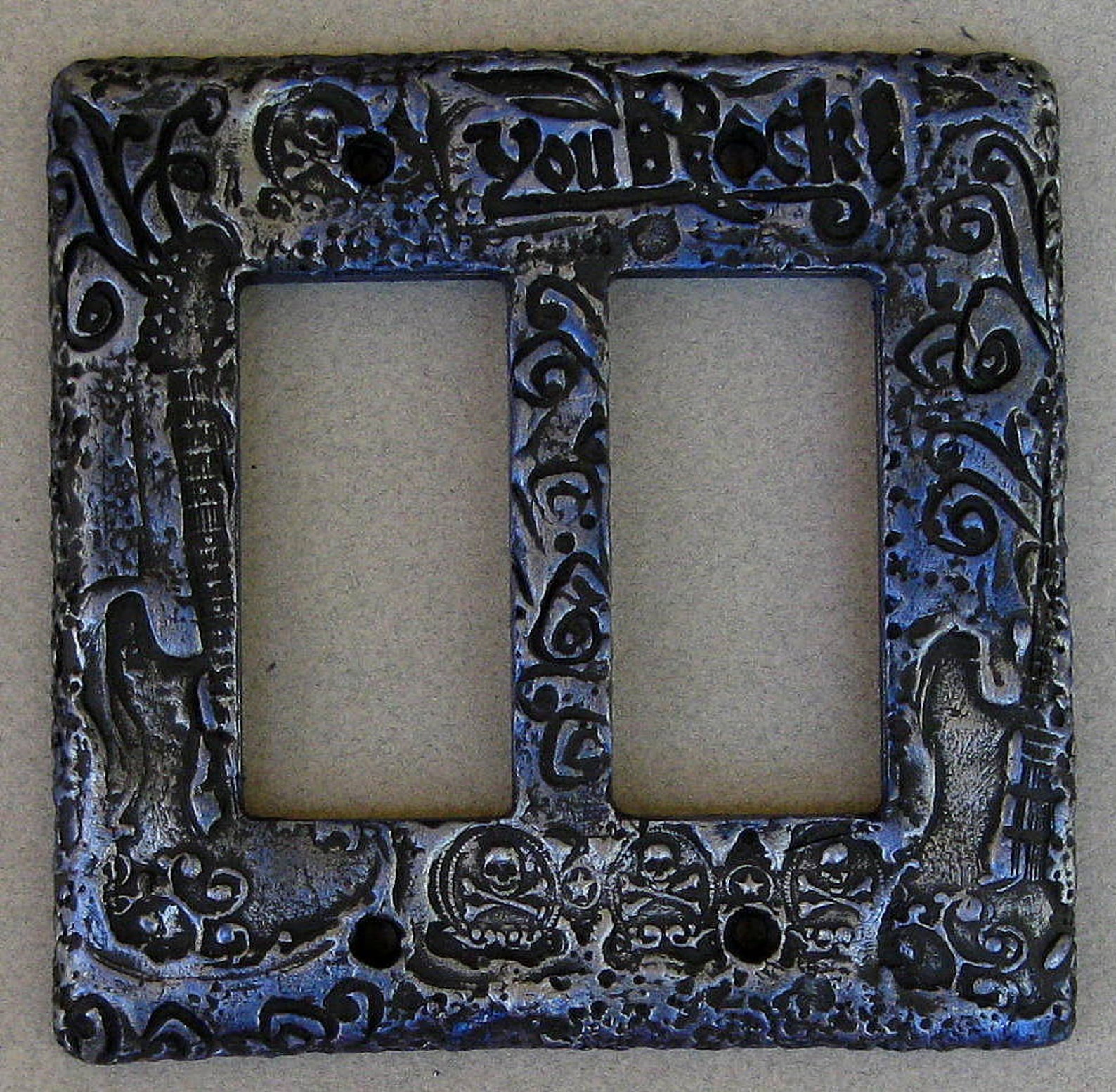 You Rock Double Rocker Switchplate Lightplate Wall Plate Cover | Etsy