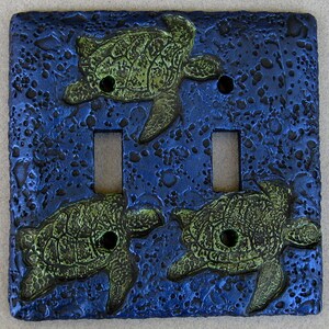 Turtle Double Toggle Switchplate Lightplate Ocean Sea Life - Etsy