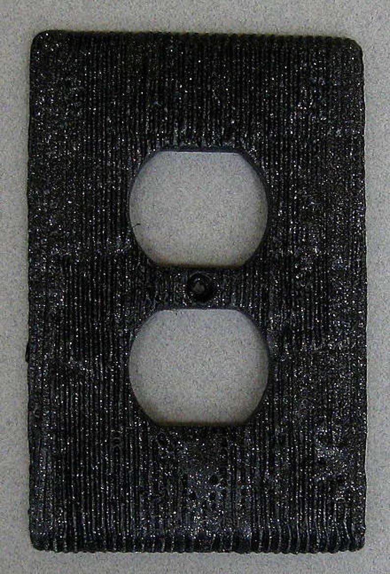 Black Glitter Classic Outlet Cover Socket Switchplate Lightplate ...
