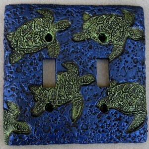 Turtle Double Toggle Switchplate Lightplate Ocean Sea Life - Etsy