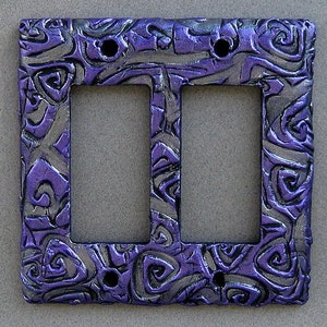 Crazy Swirl Double Rocker Switchplate Lightplate Wallplate Cover - Etsy