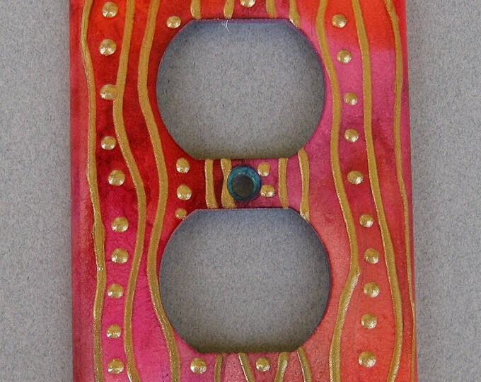 Switchplate Outlet Socket Plug Plate Abstract Colorful Watercolor ...