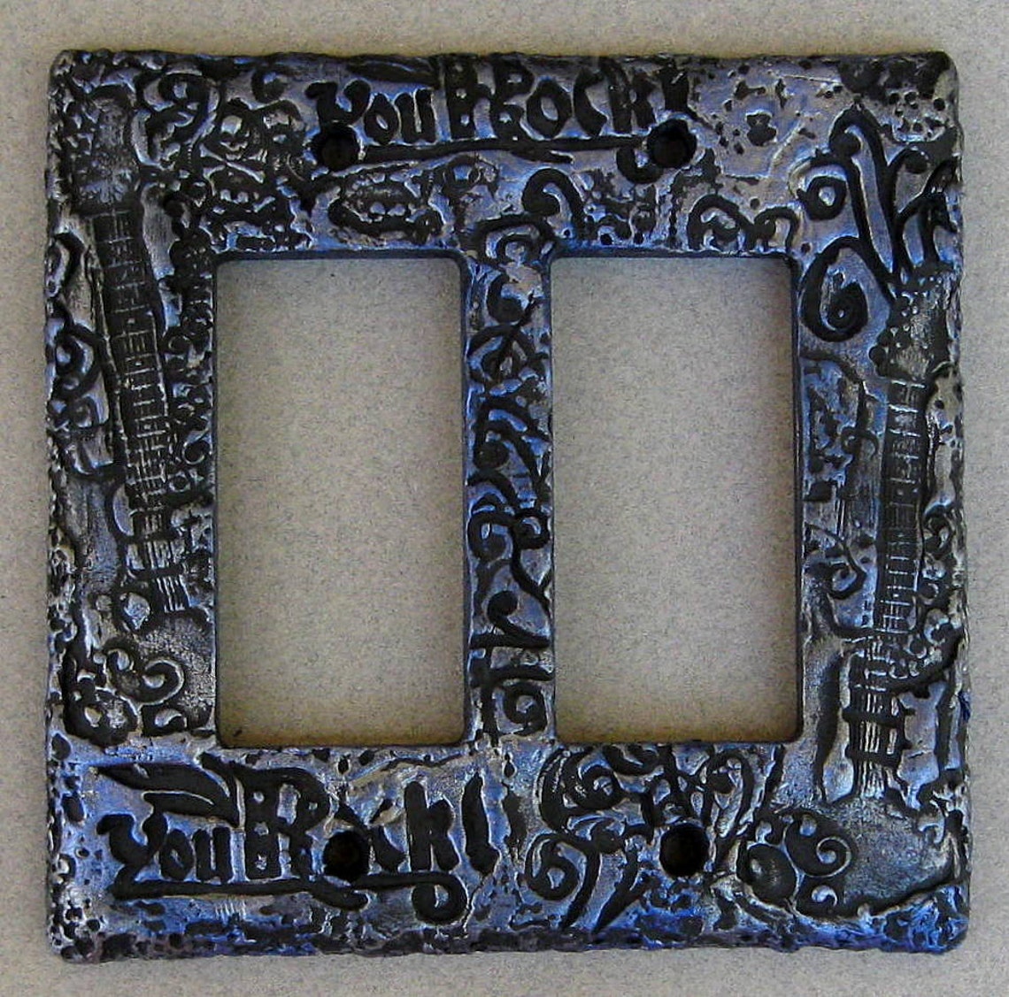 You Rock Double Rocker Switchplate Lightplate Wall Plate Cover | Etsy