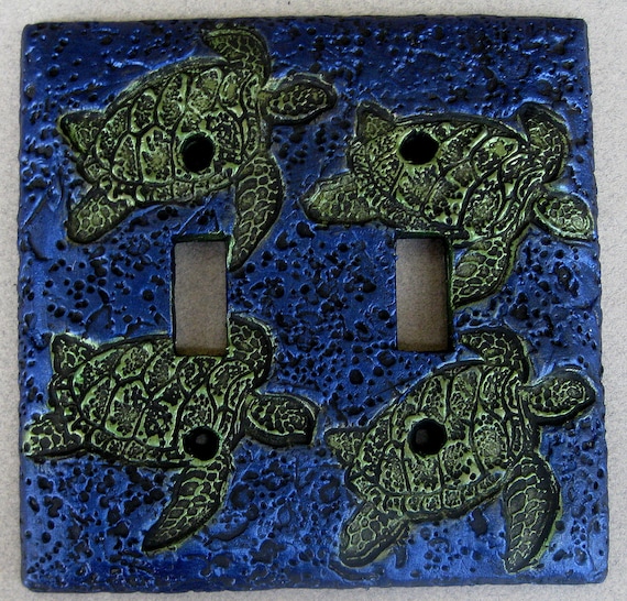 Turtle Double Toggle Switchplate Lightplate Ocean Sea Life | Etsy