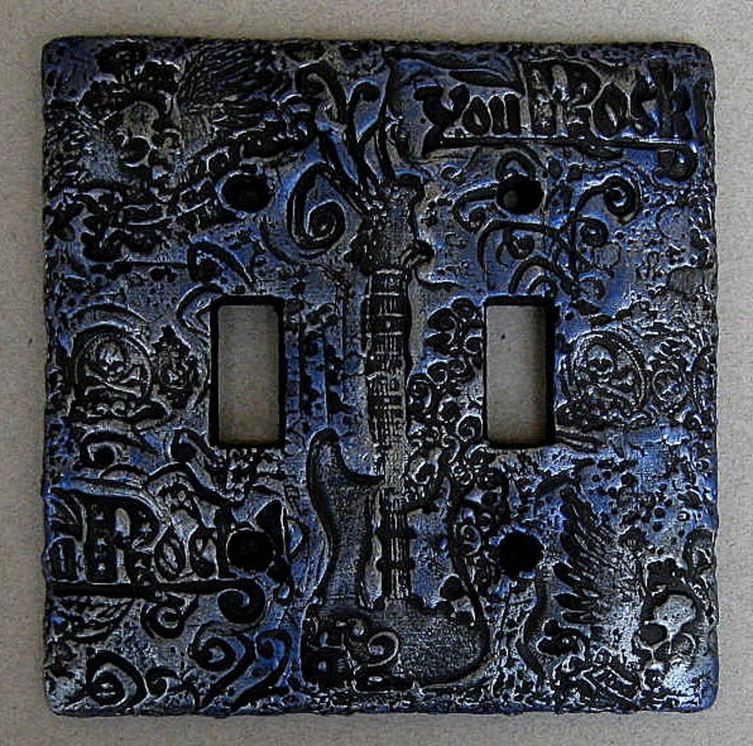 You Rock Double Toggle Switchplate Lightplate Wall Plate Cover - Etsy