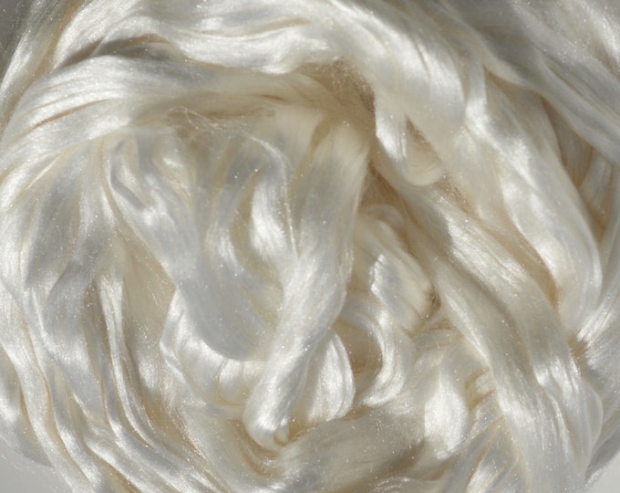 Mulberry Silk Fiber Tops Roving Long Fiber for Spinning Felting 100% ...