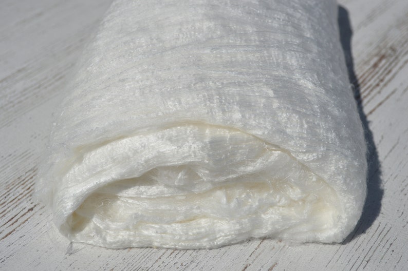 Mulberry Silk Laps Sheets Grade A Undyed Silk Laps Fiber - Etsy