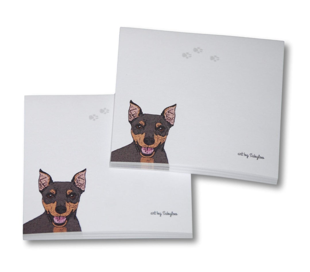 Miniature Pinscher Dog Post-it® Sticky Notes Notepad – 100 Sheets - Etsy