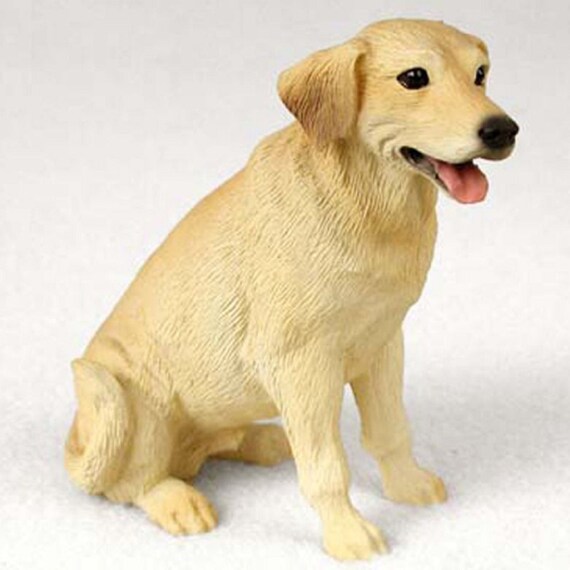 Custom Painted Yellow Lab Dog Figurine INCLUDES FREE GIFT | Etsy