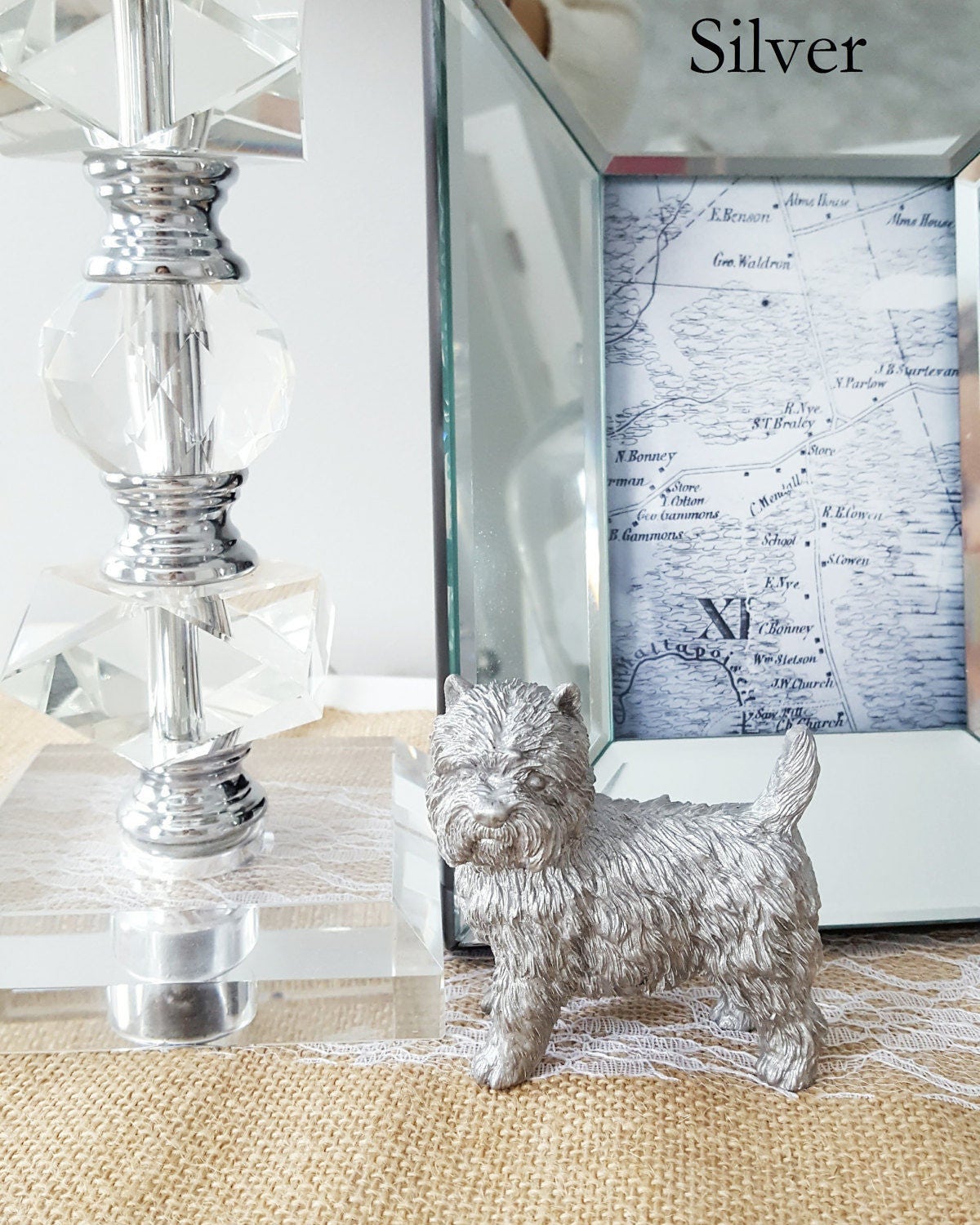 Custom Painted Border Collie Dog Figurine INCLUDES FREE Dog Lover Gift ...