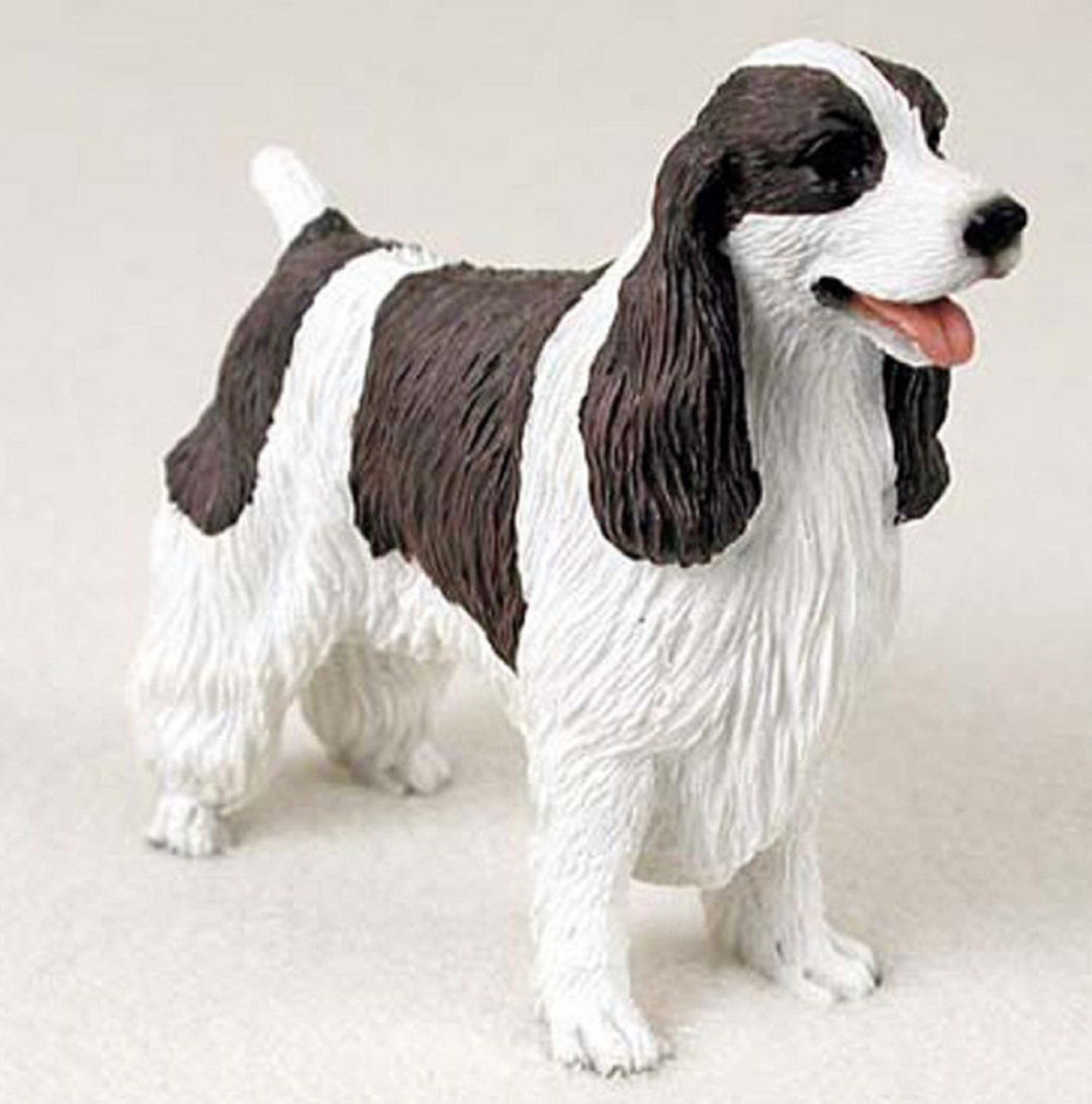 Custom Painted Springer Spaniel Dog Figurine INCLUDES FREE Dog Lover ...