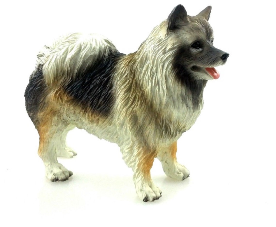 Custom Painted Keeshond Dog Figurine INCLUDES FREE GIFT | Etsy