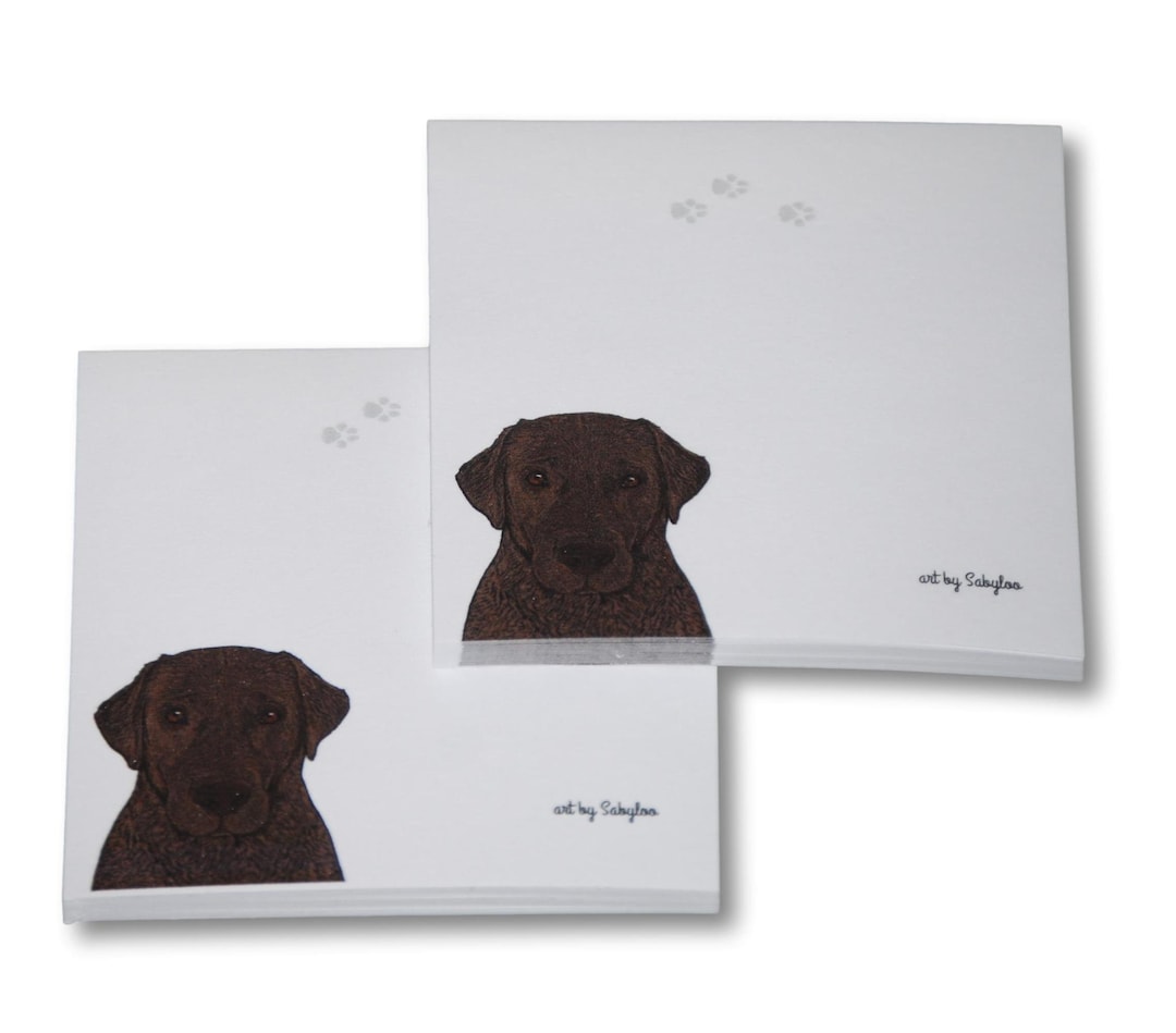 Chocolate Lab Dog Post-it® Sticky Notes Notepad – 100 Sheets - Etsy