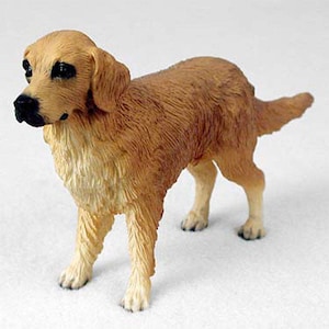 Custom Painted Golden Retriever Dog Figurine INCLUDES FREE Dog Lover ...
