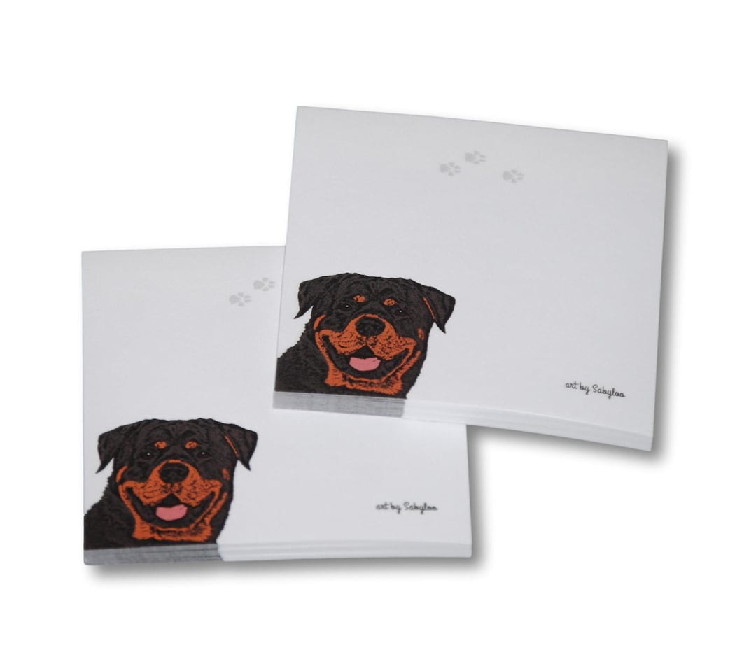 Rottweiler Dog Post-it® Sticky Notes Notepad – 100 Sheets - Etsy