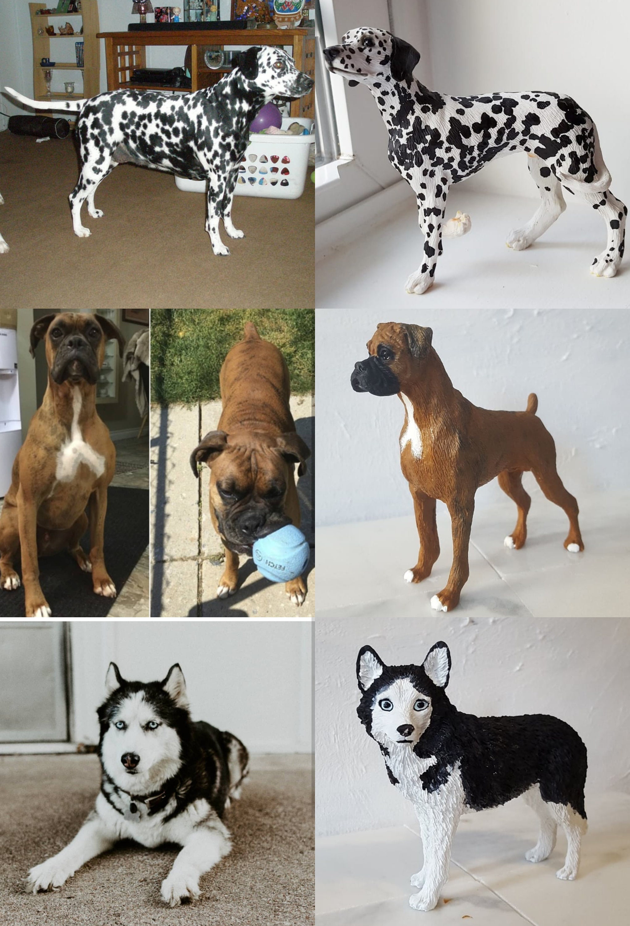 Custom Painted Great Pyrenees Dog Figurine INCLUDES FREE Dog Lover Gift ...
