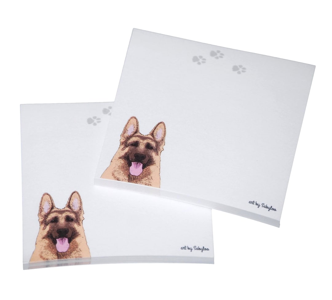 German Shepherd Dog Post-it® Sticky Notes Notepad – 100 Sheets - Etsy