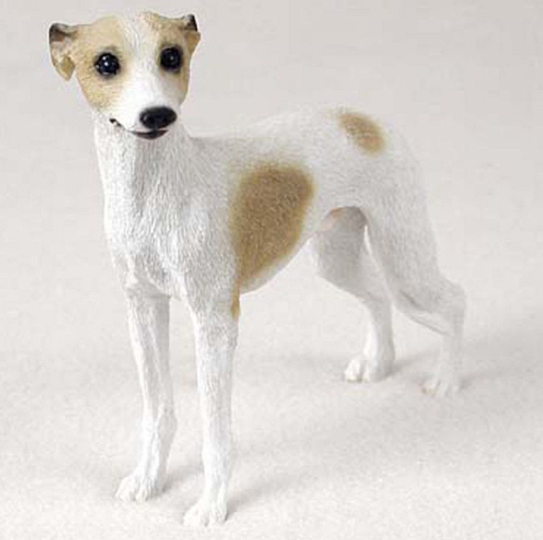 Custom Painted Whippet Dog Figurine INCLUDES FREE Dog Lover Necklace ...